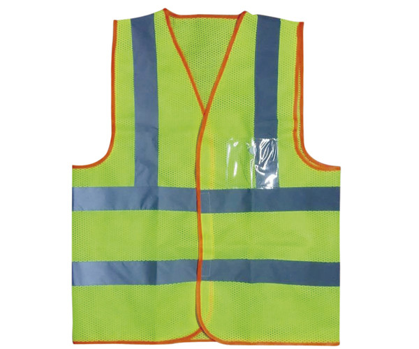 120g Safety Vest Net Green Mesh Safety Vest With PVC Pocket